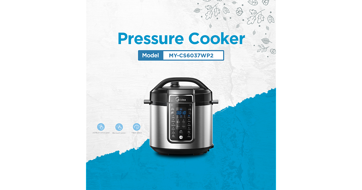 Buy Midea Pressure Cooker (5.7L) MY-CS6037WP2 Online | La Rue Cambodia