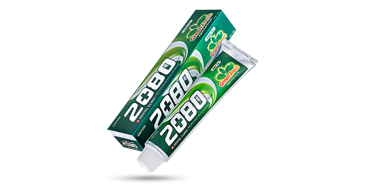 Buy 2080 Green Fresh Toothpaste 120g (x2pieces) Online | La Rue Cambodia