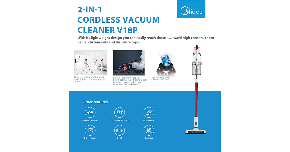 Buy Midea Vacuum Cleaner ( 150W ) Online | La Rue Cambodia